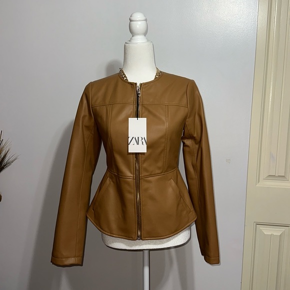 Zara | Jackets & Coats | Zara Faux Leather Jacket | Poshmark